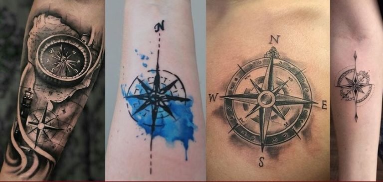 The Symbolic Depth and significance of Compass Tattoos : 25 Distinctive ...